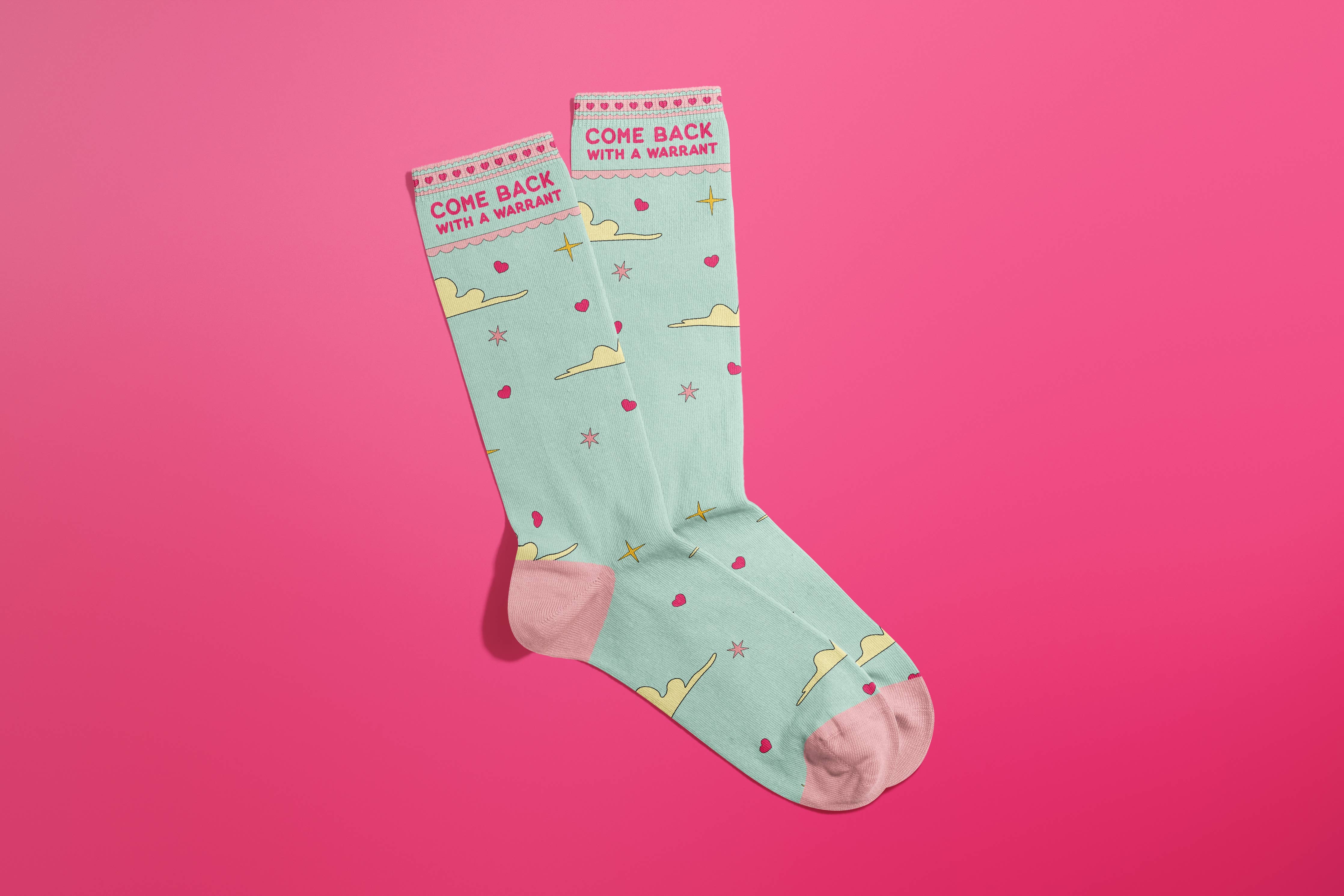 Come Back With A Warrant Socks – Eddy's on Main